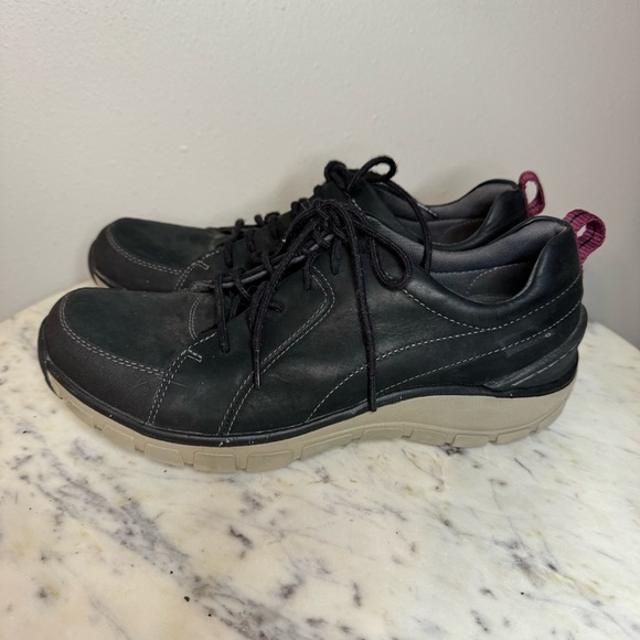 Clarks | Shoes | Clarks Unstructured Shoes Size 85mleather Gray Lace Up ...